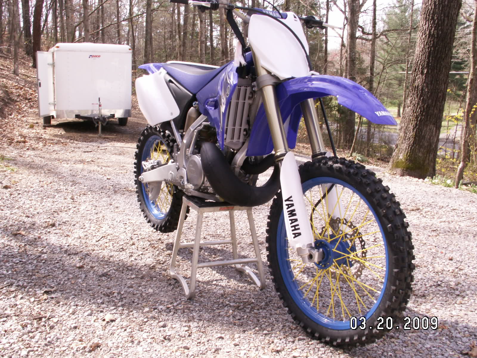 Powder coated wheels on 09 YZ250 - Dirt Bike Pictures & Video - ThumperTalk