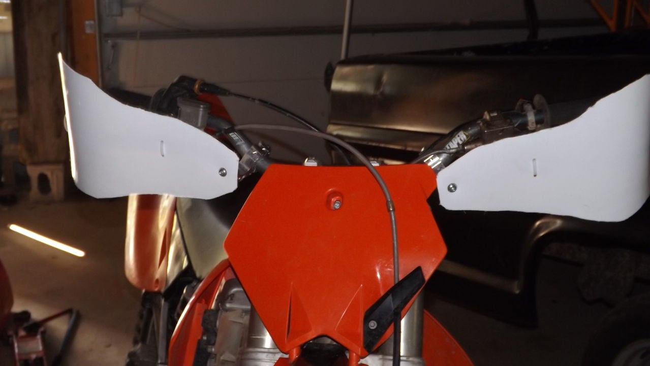 Homemade Plastic roost hand guards - Dirt Bike Pictures & Video ...