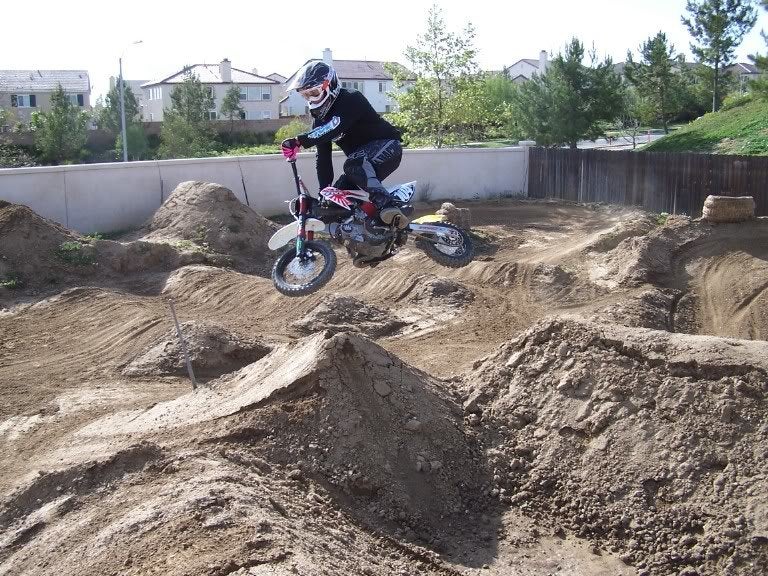 New backyard mini track - Dirt Bike Pictures & Video - ThumperTalk